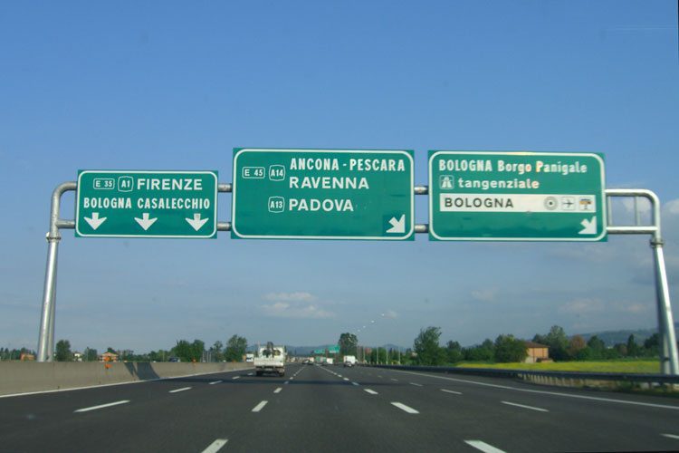 Road Signs in Italy